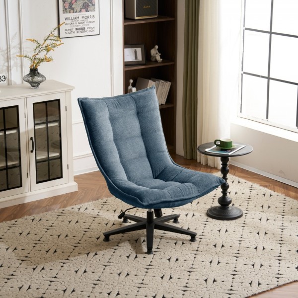 Cliff Swivel Chair Leisure rocking Chair Blue | Tudor Furniture