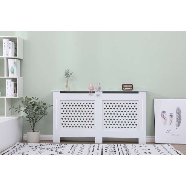 Cambridge White radiator cover large | Tudor Furniture