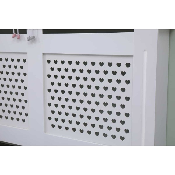 Cambridge White radiator cover large | Tudor Furniture