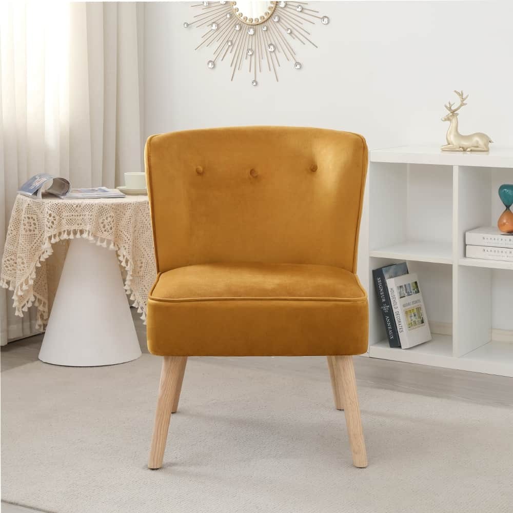 Mustard Velvet Accent chair | Tudor Furniture