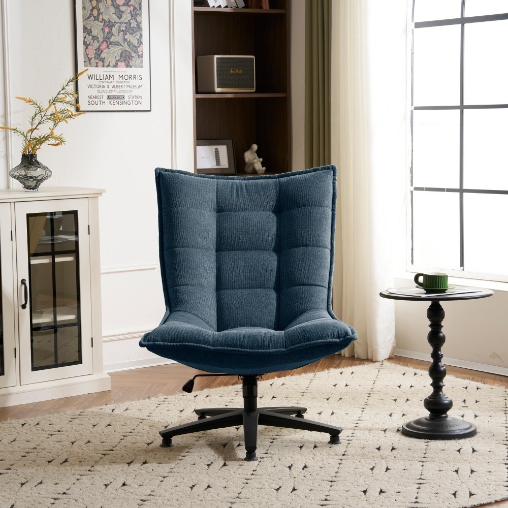 Cliff Swivel Chair Leisure rocking Chair Blue | Tudor Furniture