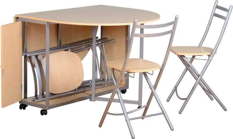 Folding table with chairs dining | Tudor Furniture