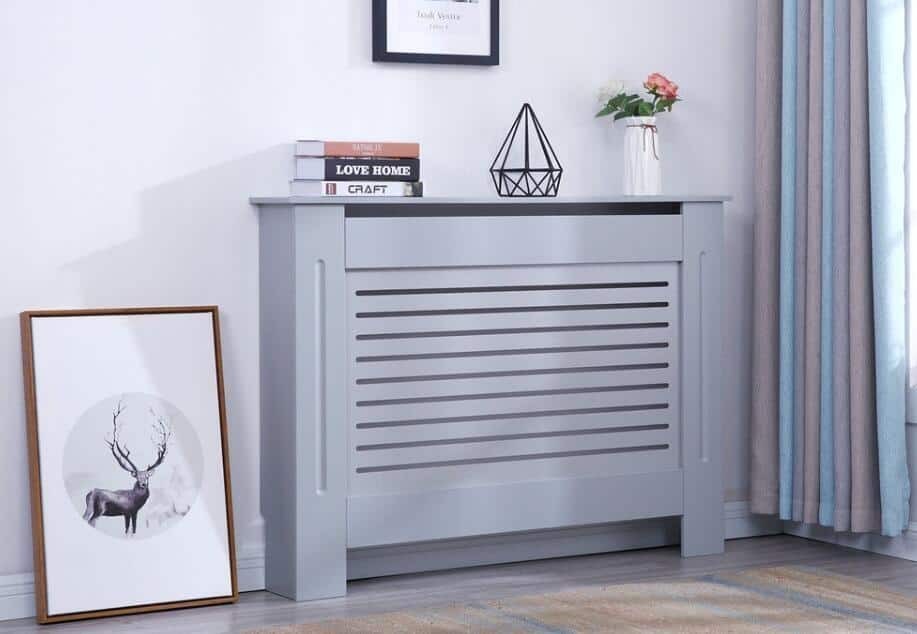 White Painted Modern Wood Radiator Cover-Small | Tudor Furniture